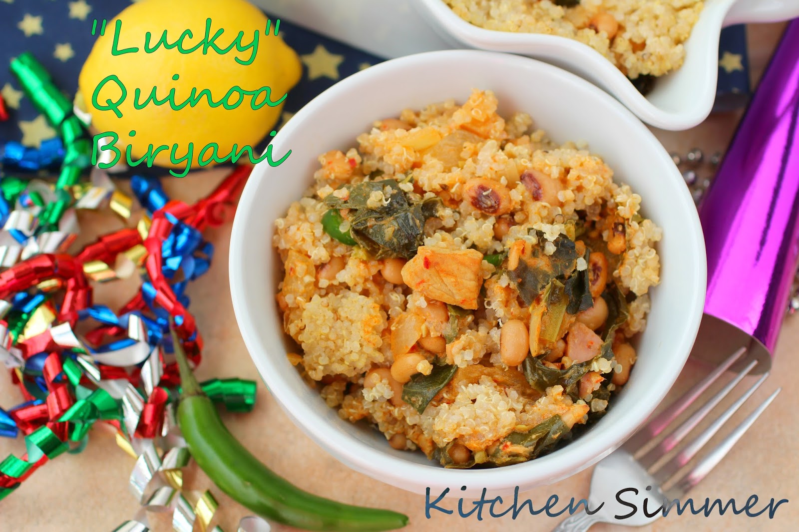 Kitchen Simmer: "Lucky" New Year's Quinoa Biryani