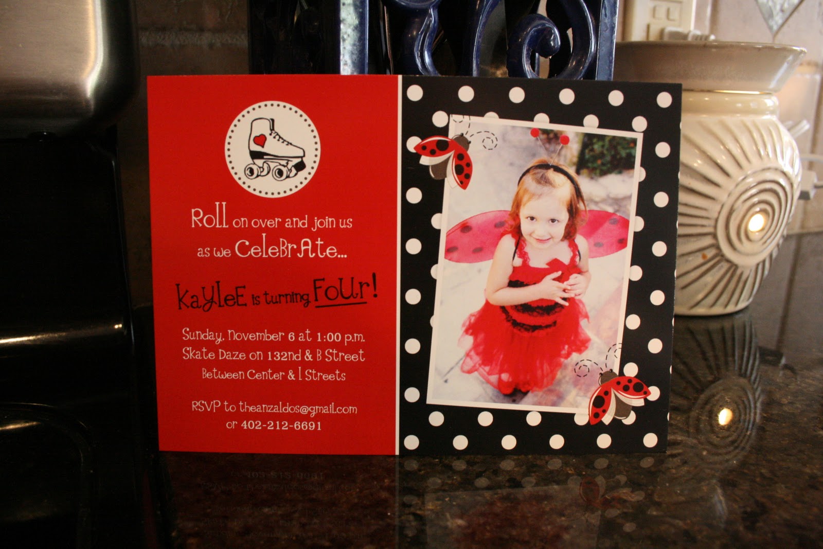 Simply Said by Courtney: A ladybug skating party!