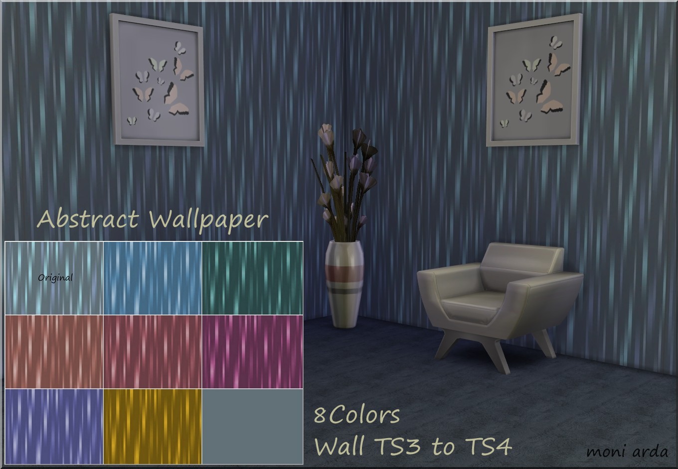 Arda Sims: Abstract Wallpaper - Wall TS4