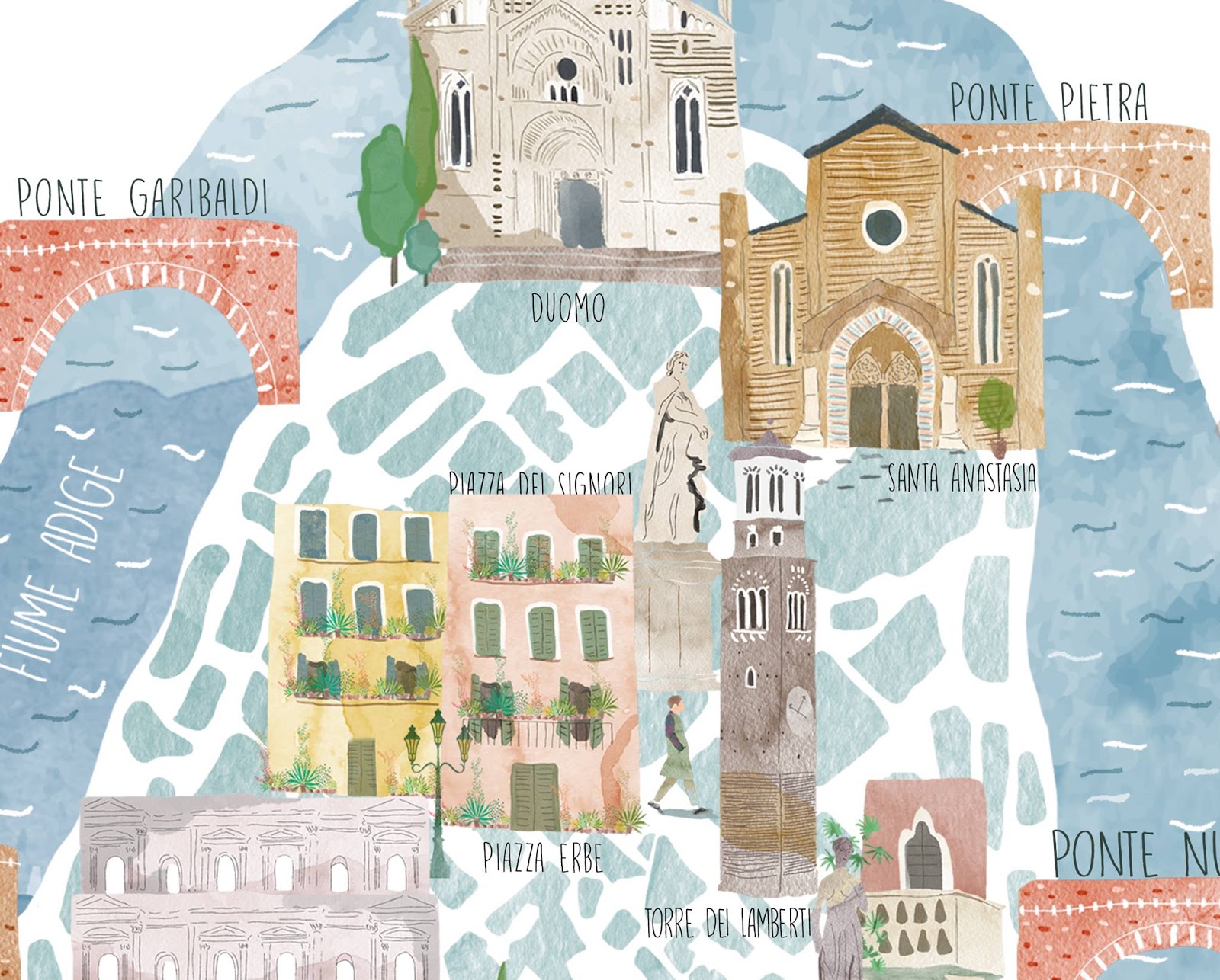 catherinecordasco: La carte de Verona, Italie.