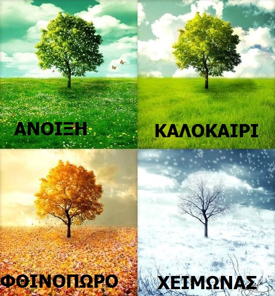 Νίκου Βασιλική Νηπιαγωγείο Δημιουργίας...: ΟΙ 4 ΕΠΟΧΕΣ