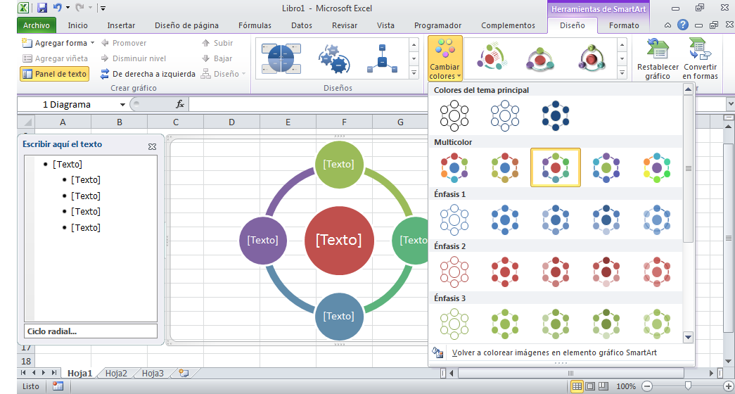 Diana y Andrea 220: gráficos, imágenes y diagramas en Excel.
