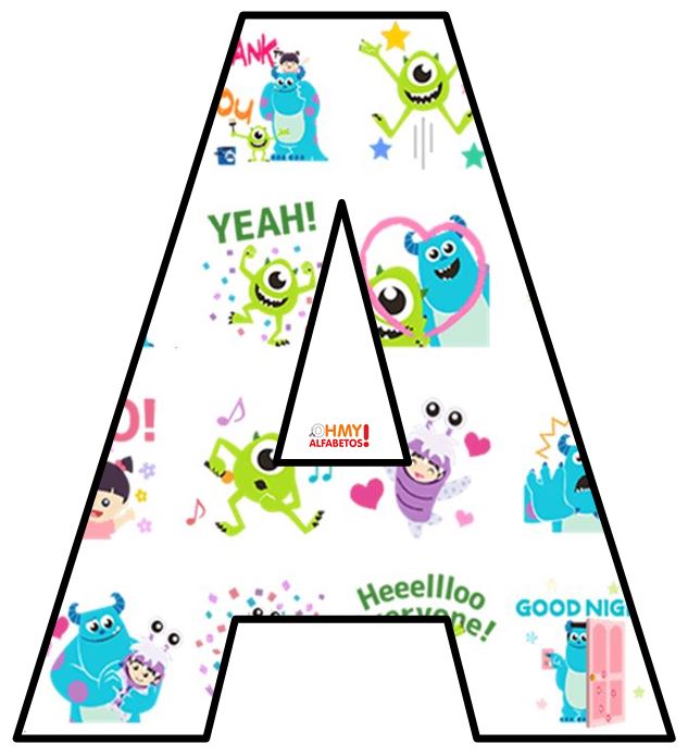Tierno Alfabeto de Monstruos S. A. - Oh my Alfabetos!
