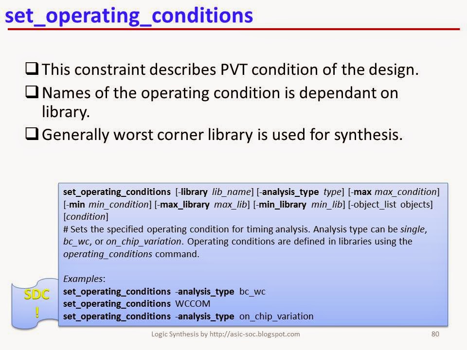 ASIC-System on Chip-VLSI Design: Environmental constraints