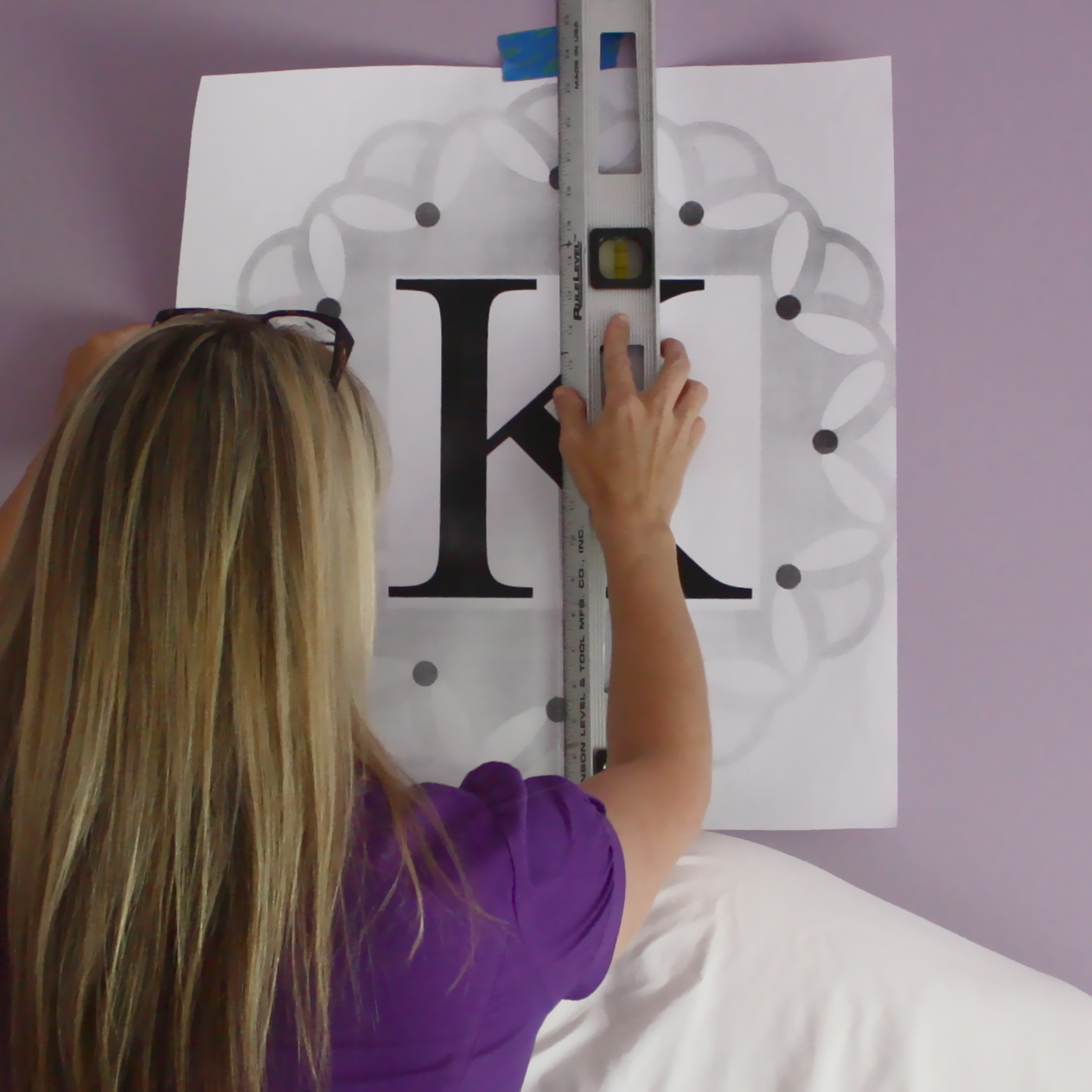 The Yellow Cape Cod: Easy DIY Hand Painted Monogram