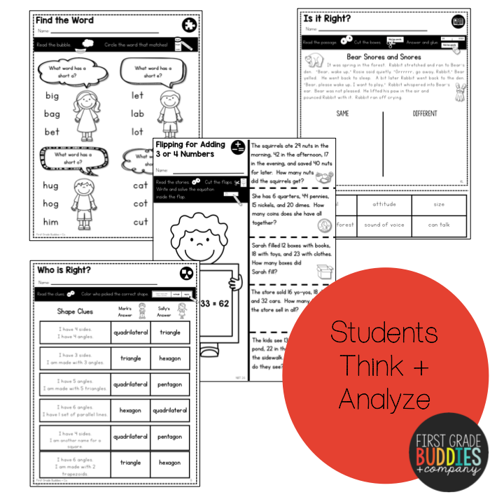 Curriculum Companions | First Grade Buddies