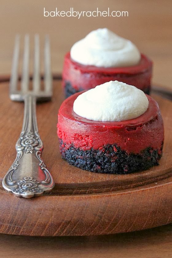Mini Red Velvet Cheesecakes