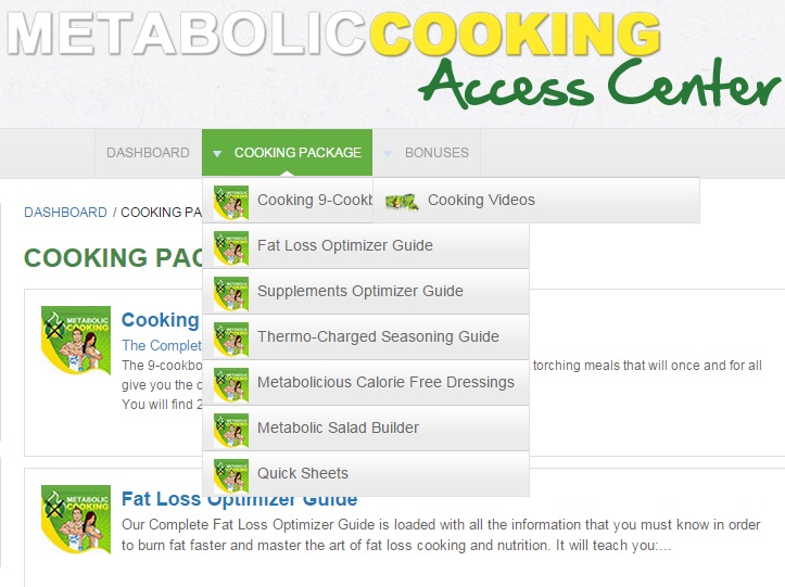 Metabolic Cooking Review -Lose Weight -Burn Calories and Enjoy the ...