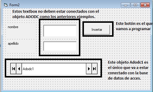 GENERANDO CODIGO: INSERTAR REGISTROS A ACCESS CON VISUAL BASIC