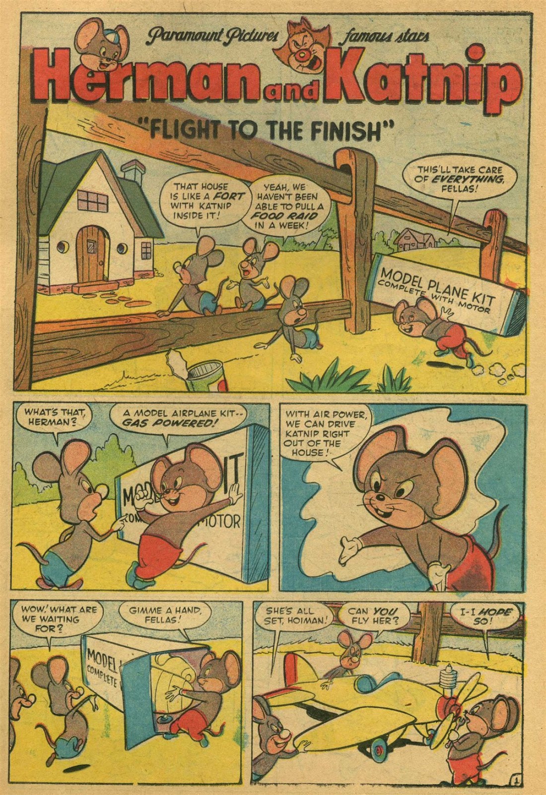 Four-Color Shadows: Herman and Katnip-Paramount Animated Comics-1954