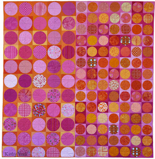 Art Quilts by Kathy York: Pink and Orange