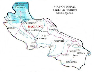 NCC Baglung: Map of Baglung