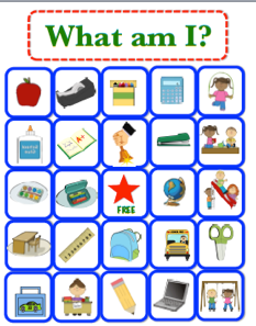 What Am I? School Edition {A Describing Game} | The Queen's Speech