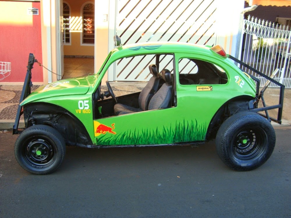 * Trilhas e Gaiolas: Fusca Baja Verde.