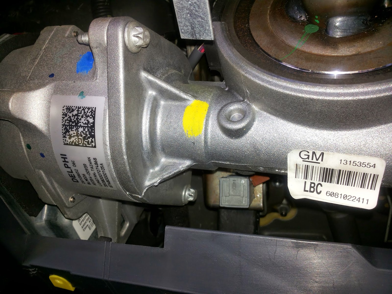 Opel Meriva A: Smarowanie silniczka/siłownika EPS