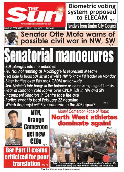 JUST IN - English Newspaper Headlines For Today Monday,19th February ...