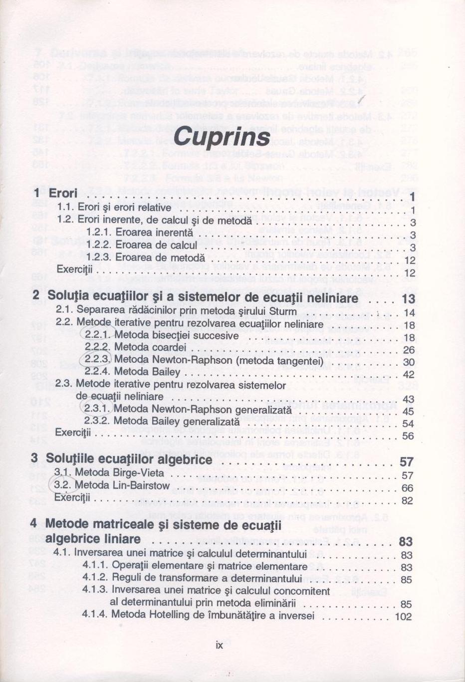 Ion IVAN: Istoria informaticii românești: Metode numerice