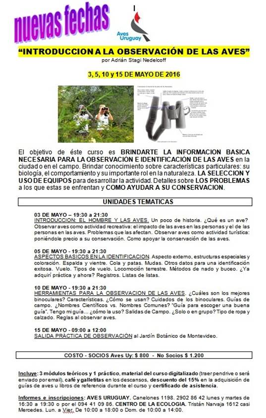 ASOCIACION ECOLOGISTA RIO MOCORETA: INTRODUCCIÓN A LA OBSERVACIÓN DE ...