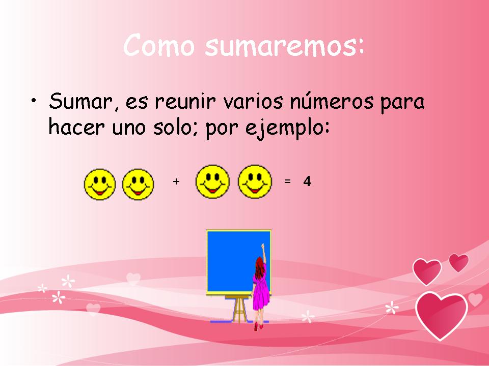 Sumando sumando yo aprendo