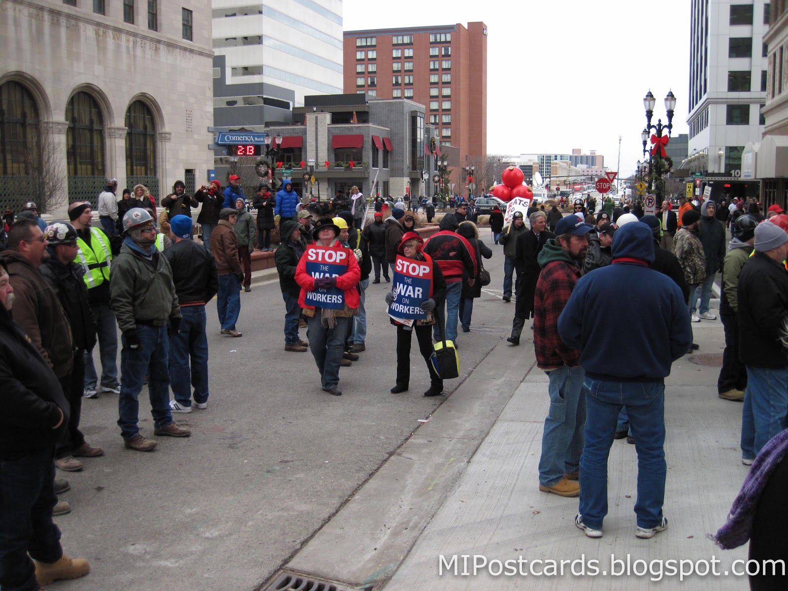 Postcards from Michigan: Right To Work Protest - Lansing