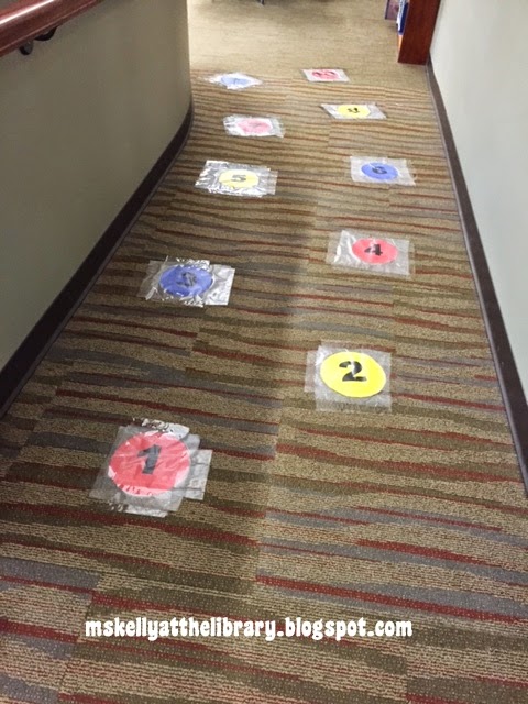 Ms. Kelly at the Library: Counting Ramp: Our new early literacy center