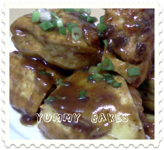 Braised Stuffed Tofu (金钱袋 )