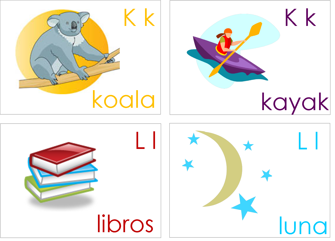 Aprendo jugando en casa: Tarjetas del alfabeto