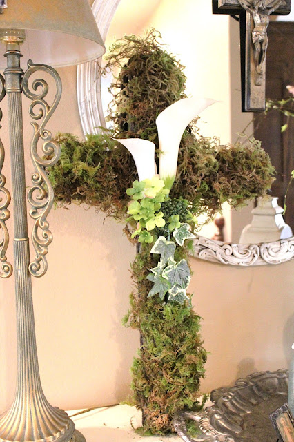 common ground : Moss Covered Cross in the Entry