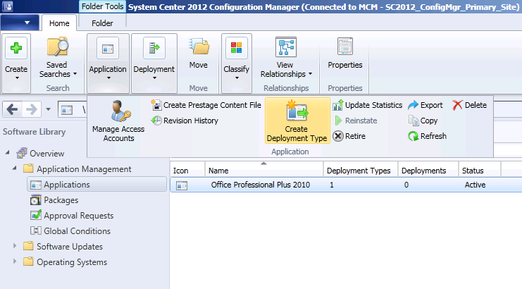 Sccm 2012 How To Create Deployment Type For Applications In Sccm