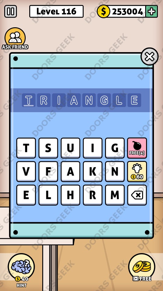 Escape Room: Mystery Word Level 116 Answer ~ Doors Geek