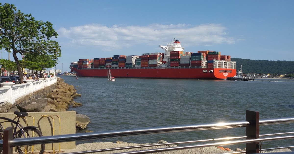 Santos Shiplovers: M/ S CCNI Andes / D5IN3 - Demandando o cais