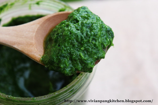 Vivian Pang Kitchen: How To Prepare Spinach Purée?