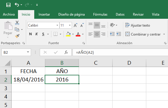EL PODER DE EXCEL: FUNCION AÑO EN EXCEL