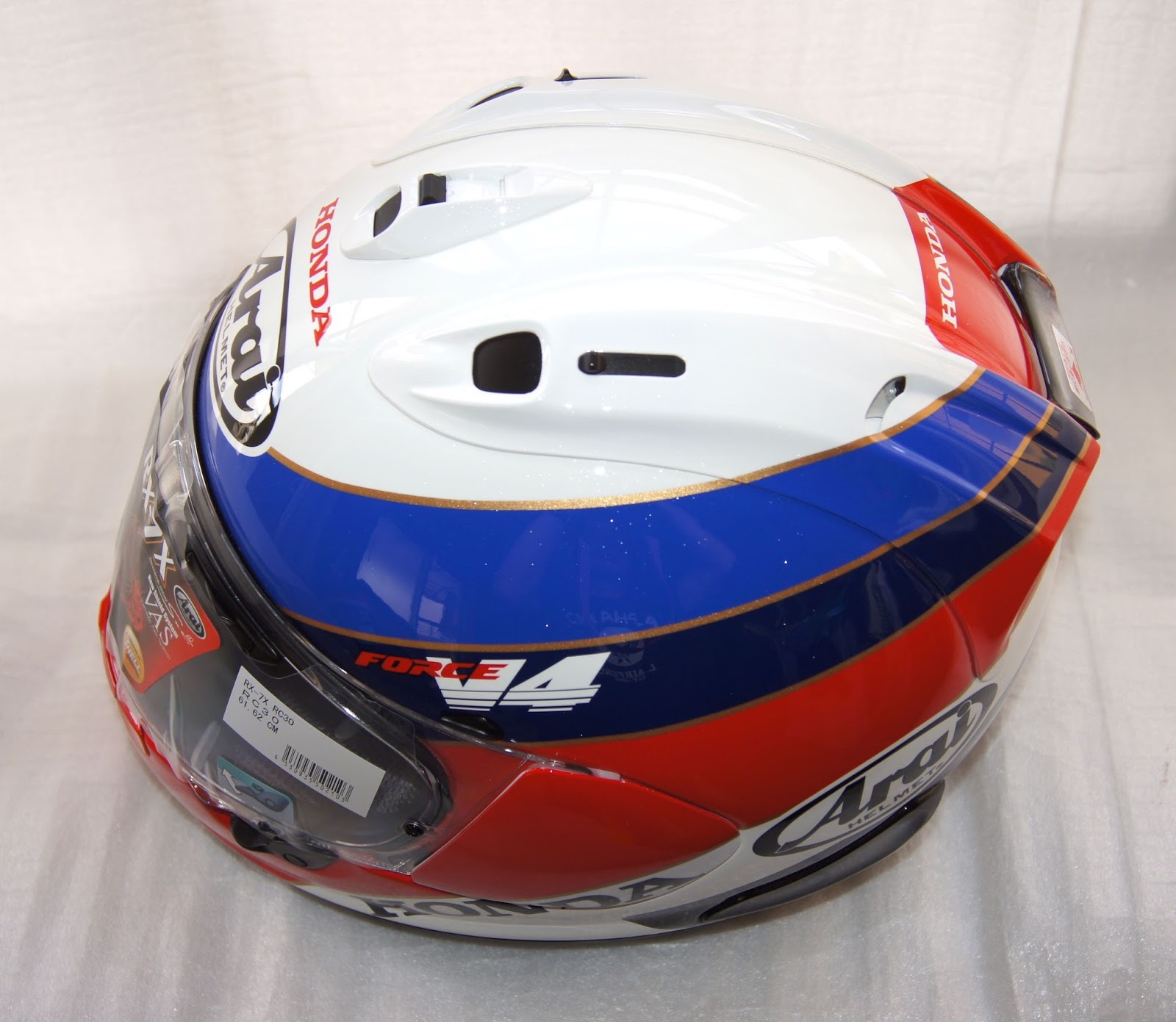 samurai‐bikers: Arai helmet RX-7X Corsair-X RX-7 V Honda HRC VFR750R ...