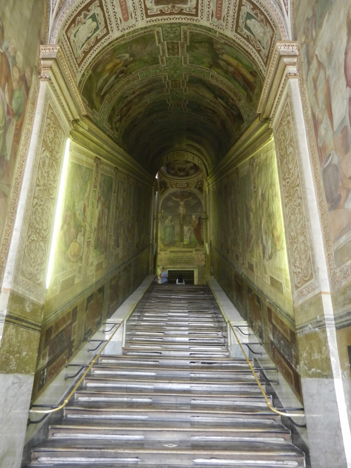 Once around the big blue marble: Scala Santa and Sancta Sanctorum