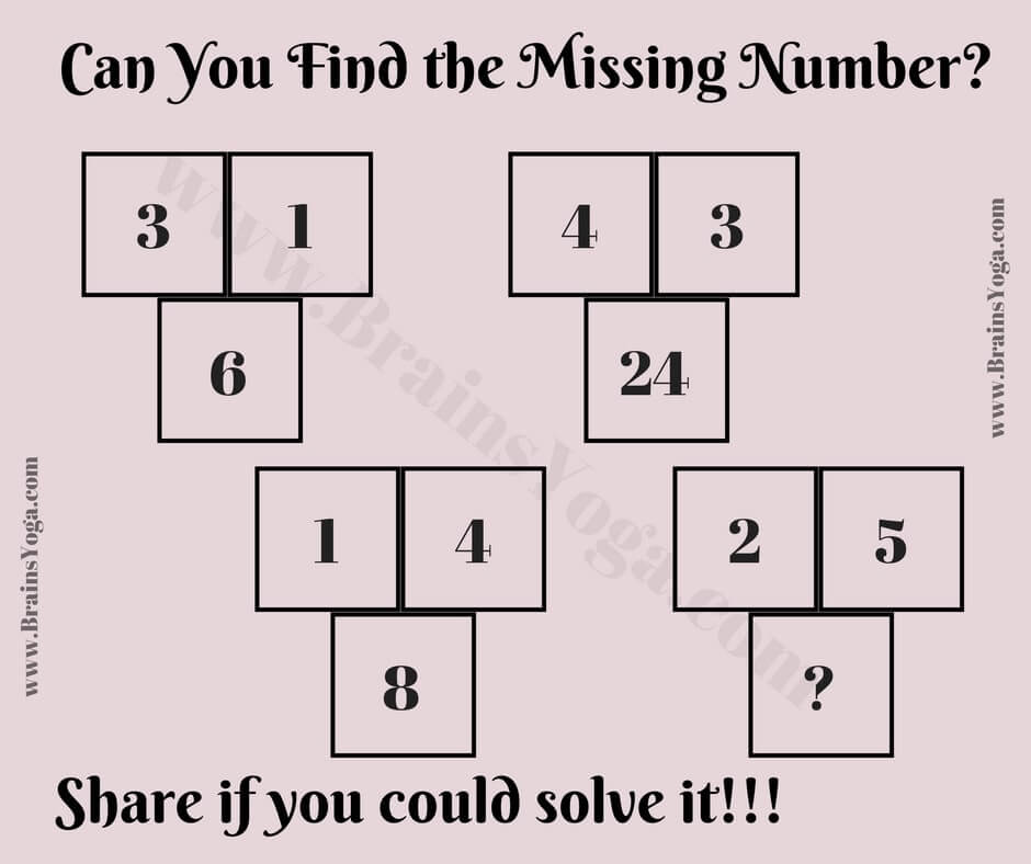 Logical Thinking Missing Number Picture Maths Brain Teaser Logical Thinking Missing Number Picture Maths Brain Teaser
