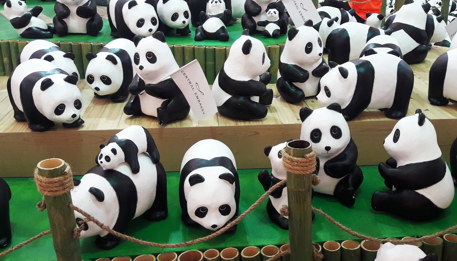Meet the 1,600 paper mache pandas at Central Embassy in Bangkok