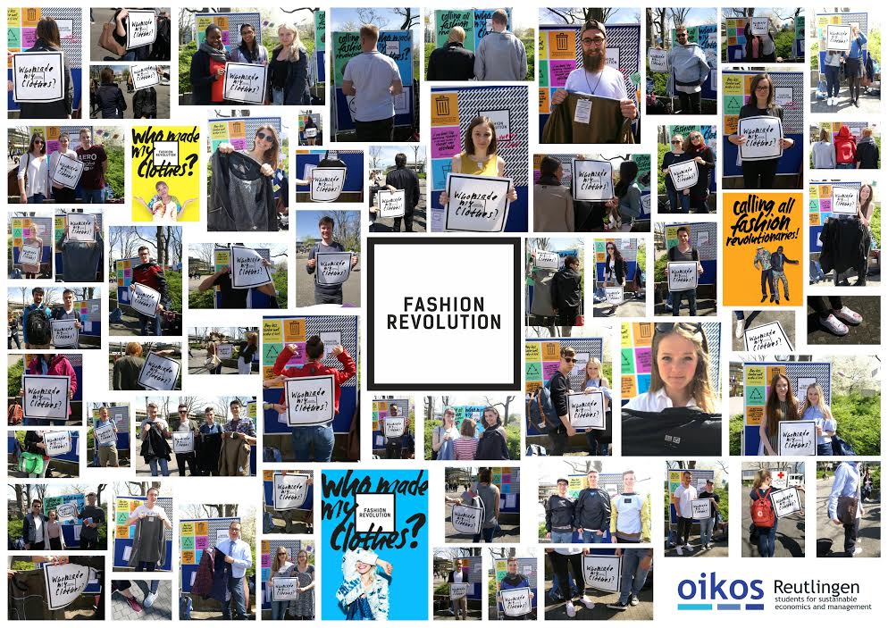 Fashion Revolution Day an der Hochschule Reutlingen - Powered by oikos ...