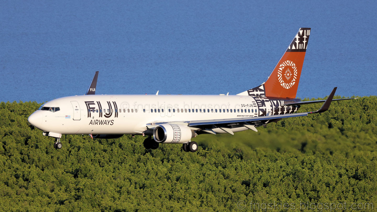 Far North Queensland Skies: Fiji Airways Boeing 737-800 DQ-FJN heads ...