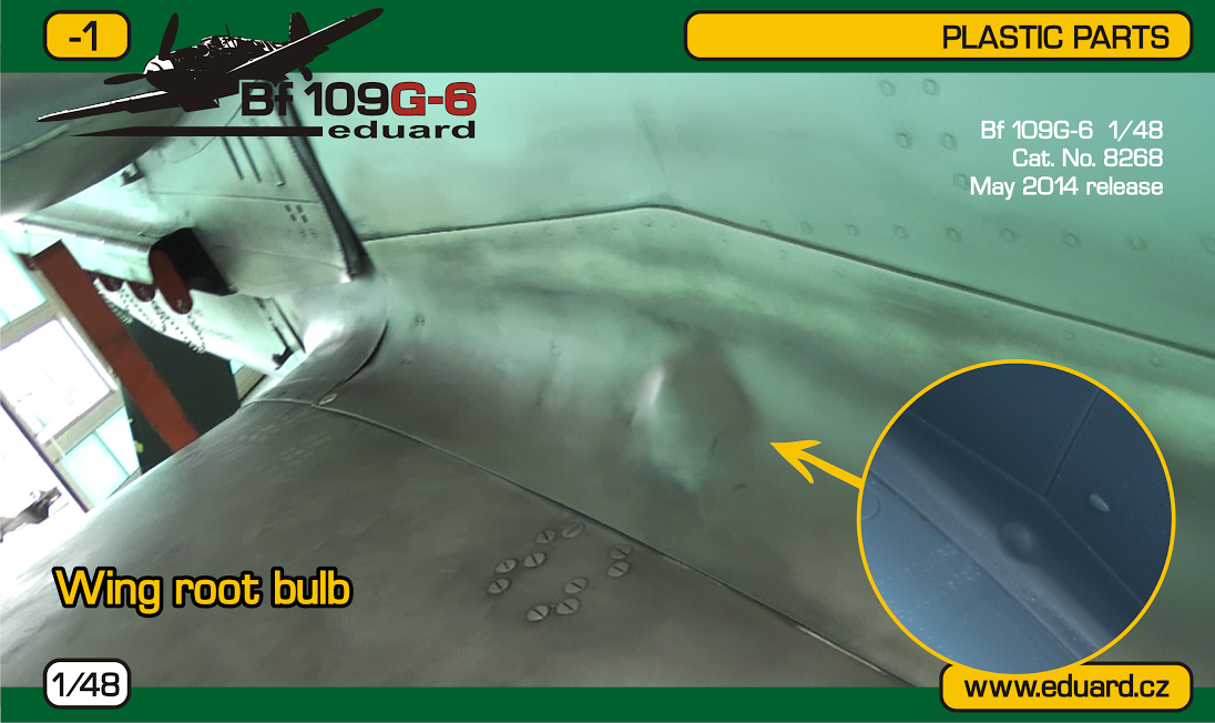 Eduard 1/48 Bf 109 G-6 General Info (Wing root bulb) (-1) - DetailScaleView
