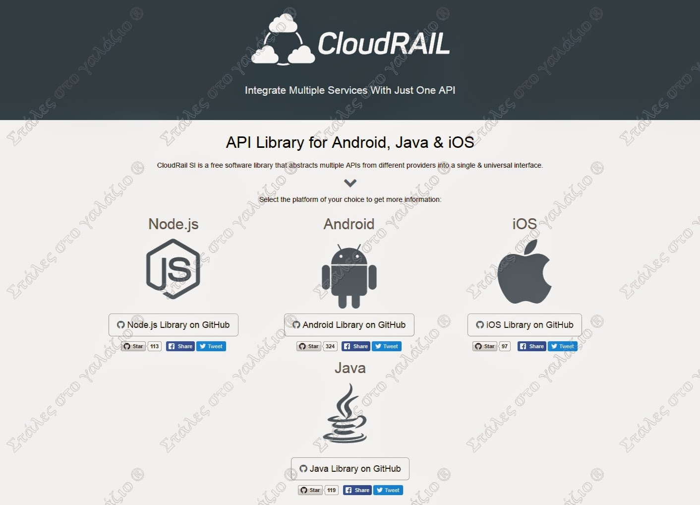 CloudRail: Multi-platform Integrated API. | Στάλες στο γαλάζιο