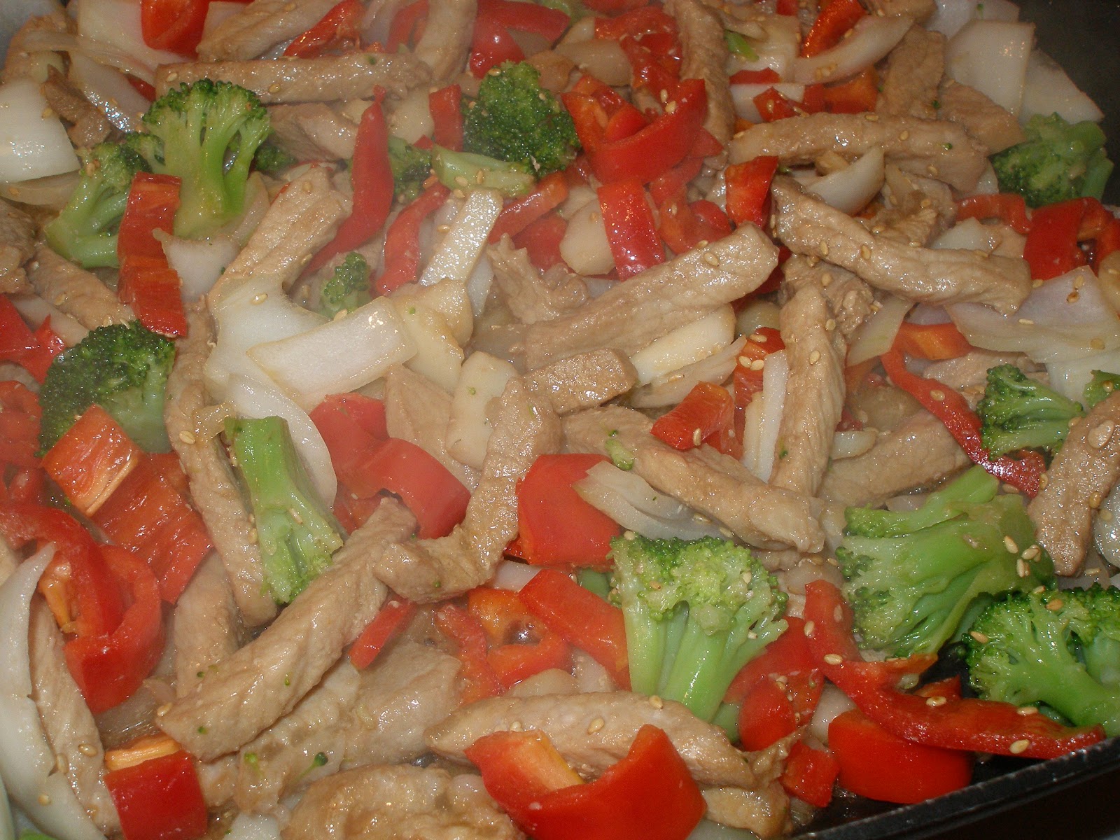 asian pork and vegetables