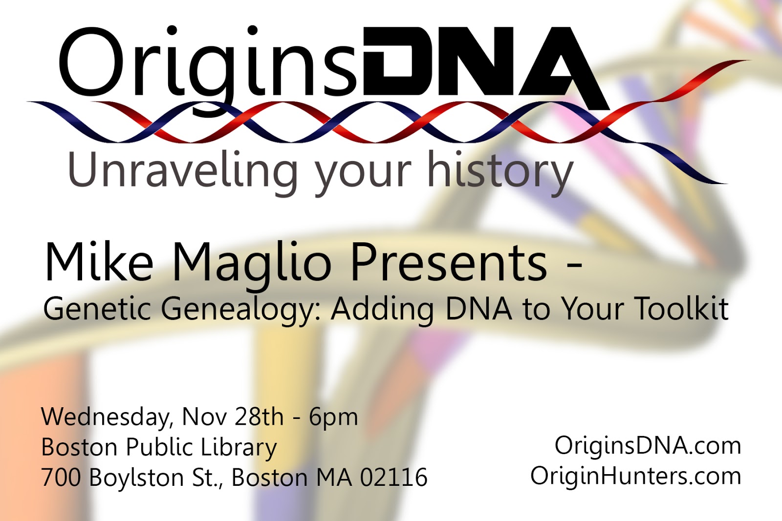 Origin Hunters - Genetic Genealogist: Genetic Genealogy: Adding DNA to ...