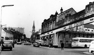 Tour Scotland: Old Photograph Bus Station Falkirk Scotland