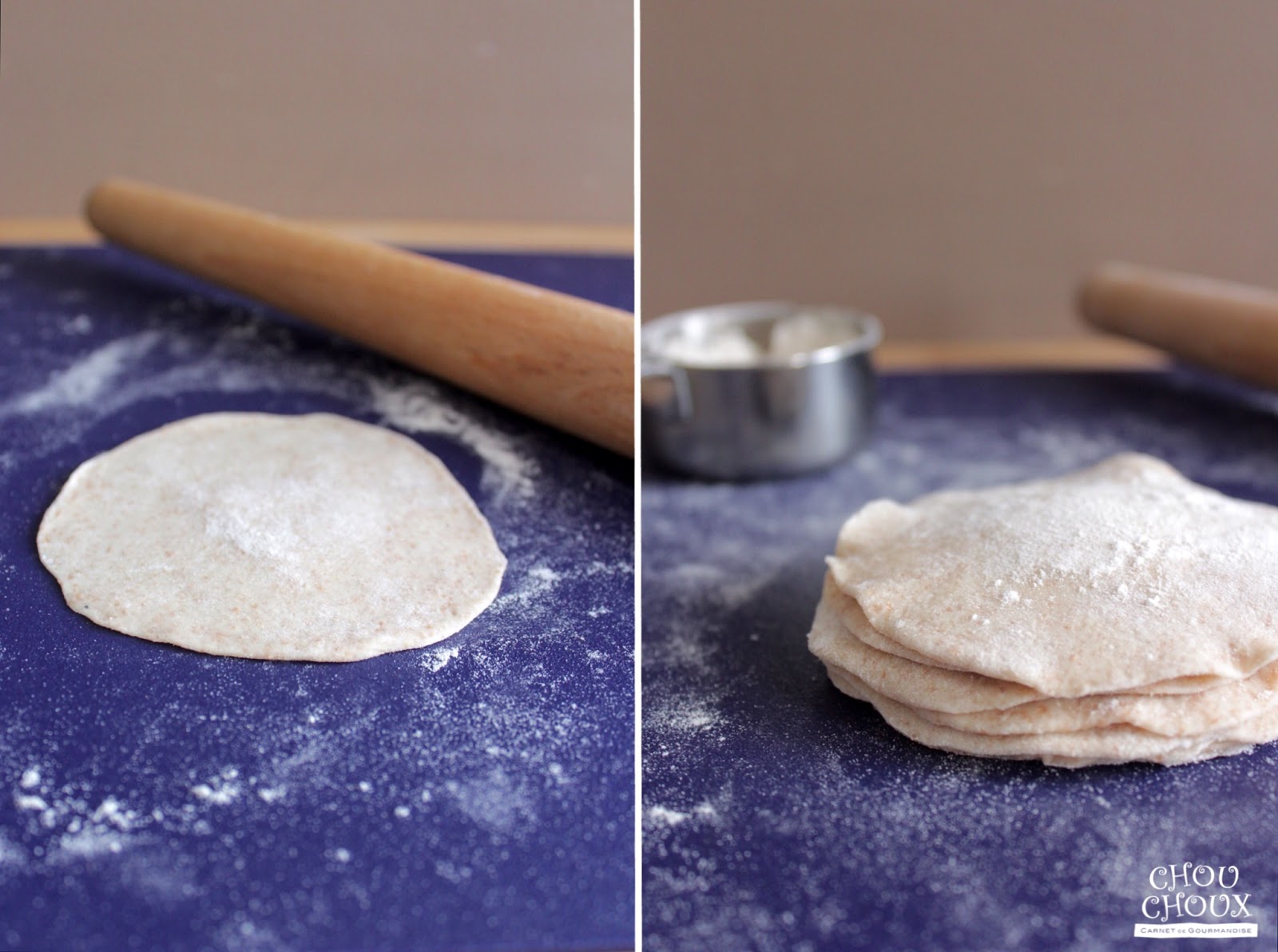 My Chouchoux: Homemade Whole Wheat Dumpling Wrappers 全麥水餃皮
