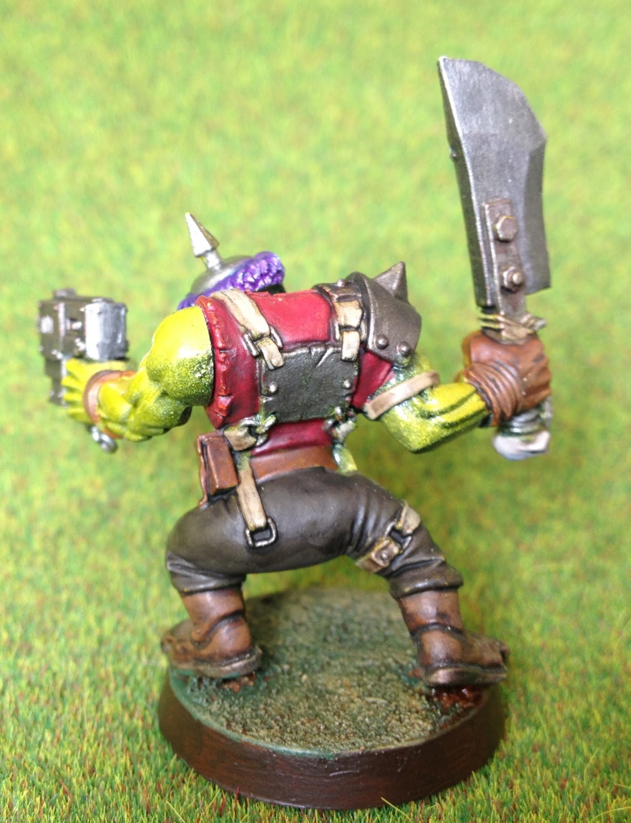 Hand of Junk: Airbrush Project: Using Green Tint for Space Ork Skin