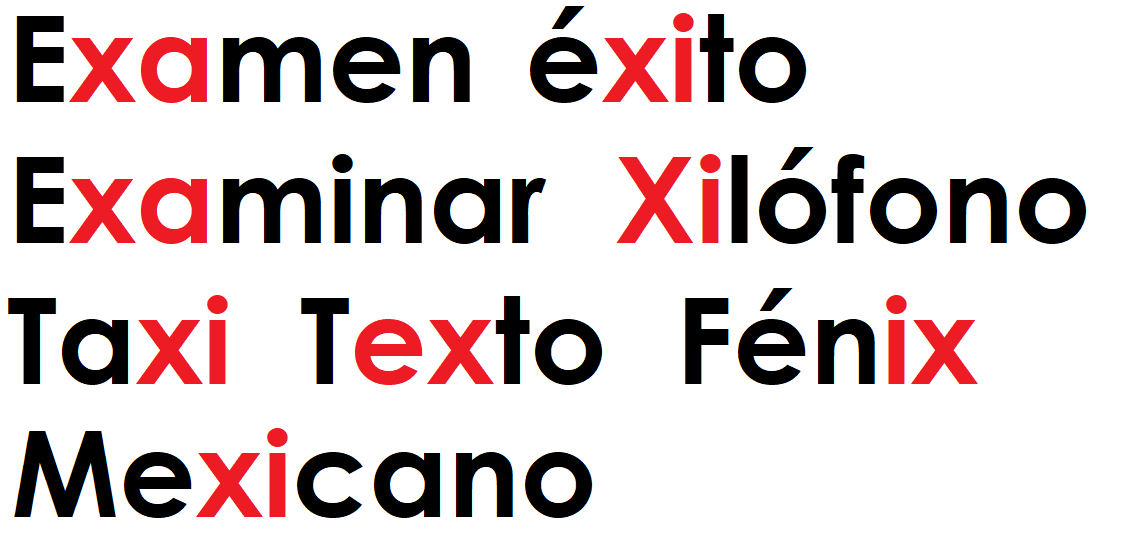 MI GRADO PRIMERO: La letra X