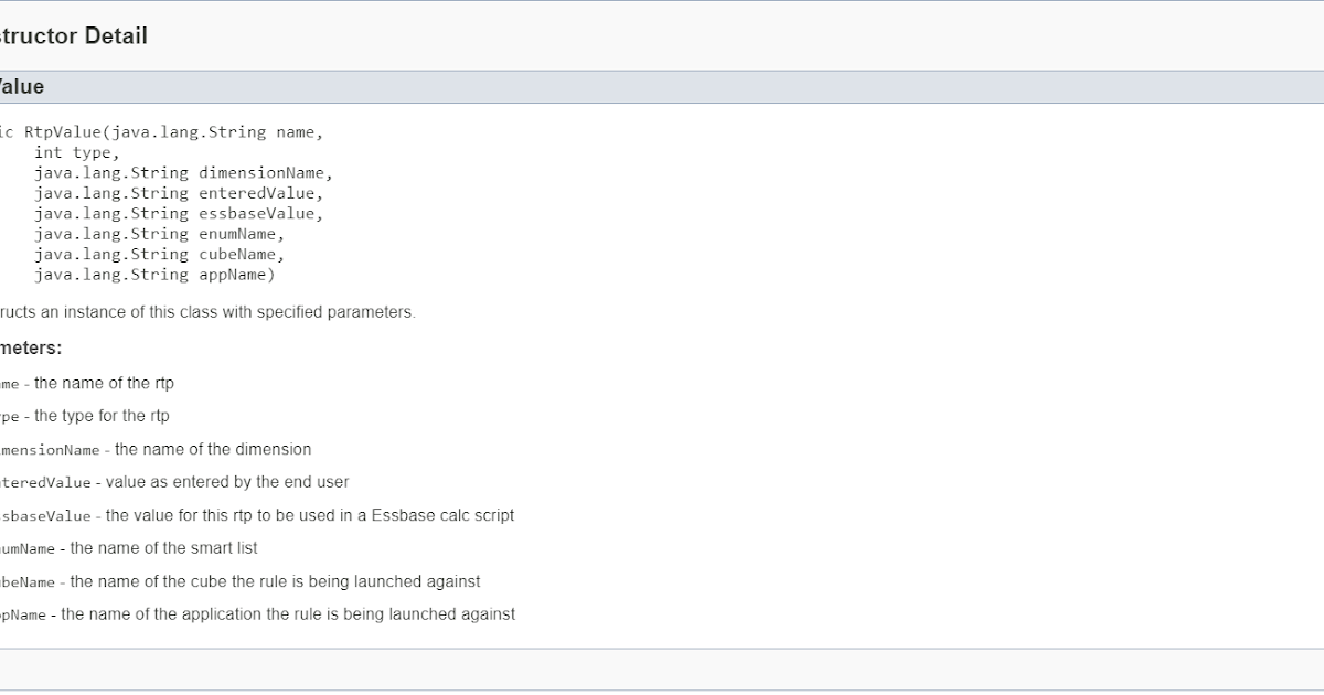 Groovy - Using RTP's in Groovy in (E)PBCS