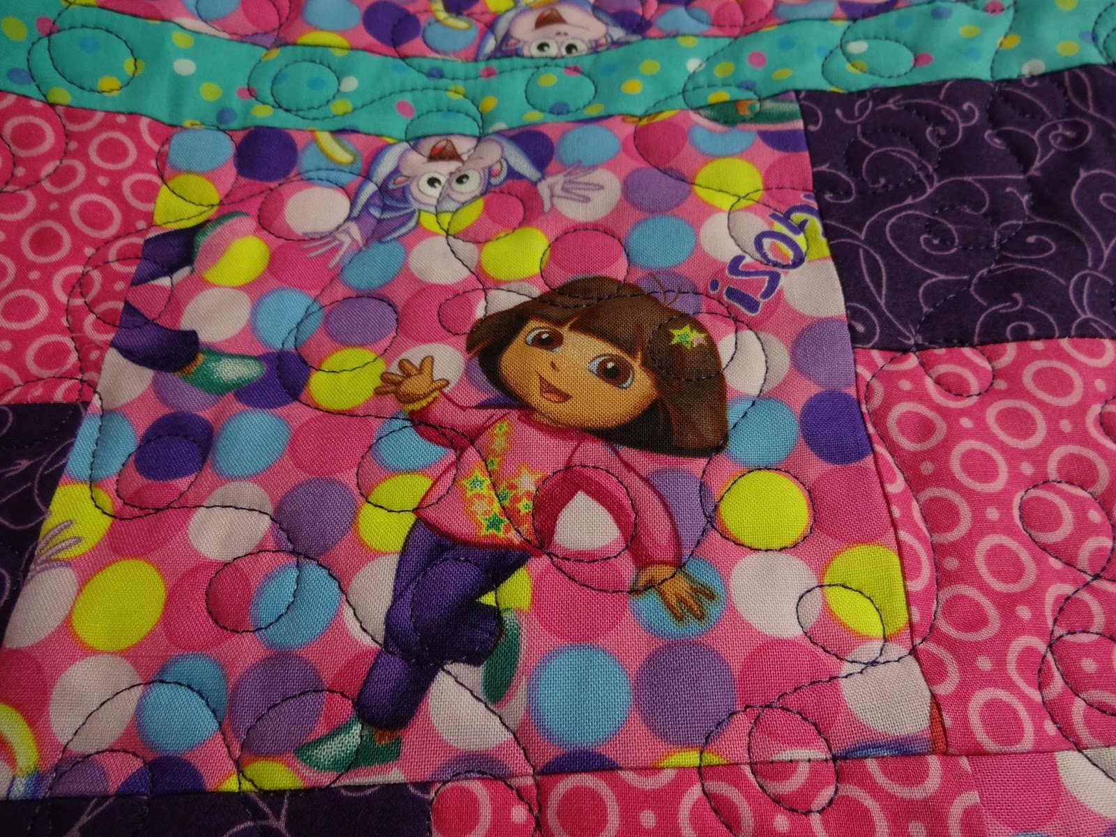 Becca's Crazy Projects: Quilts for Kids: Dora the Explora