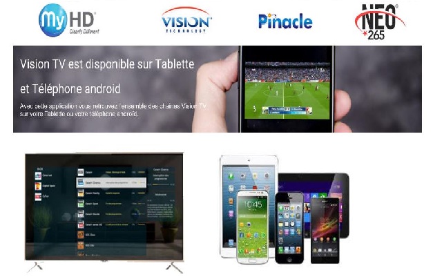 Portail des Frequences des chaines: Vision tv Android / IOS تطبيق